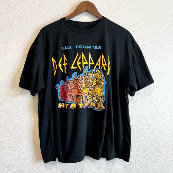 Def Leppard | Tops | Def Leppard Hysteria 88 Tour Tee Band Tshirt Xxl ...